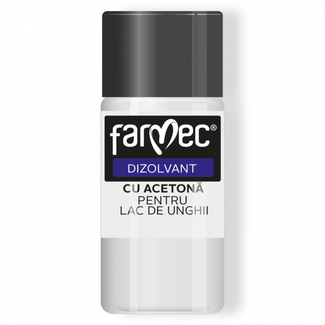Nail solvent with acetone