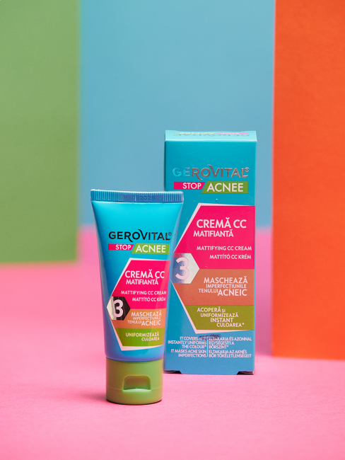 CC Cream with Mattifying Effect | Gerovital Stop Acne