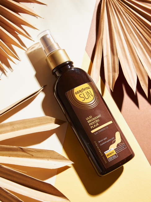 Tanning Oil Intensifier with Olive Oil and Beta-Carotene | Gerovital SUN