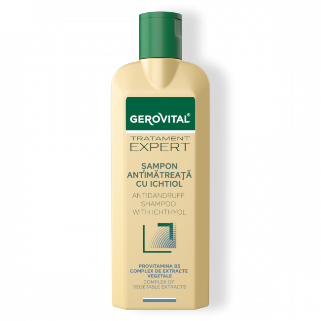 Anti-Dandruff Shampoo with Ichthyol | Gerovital Tratament Expert